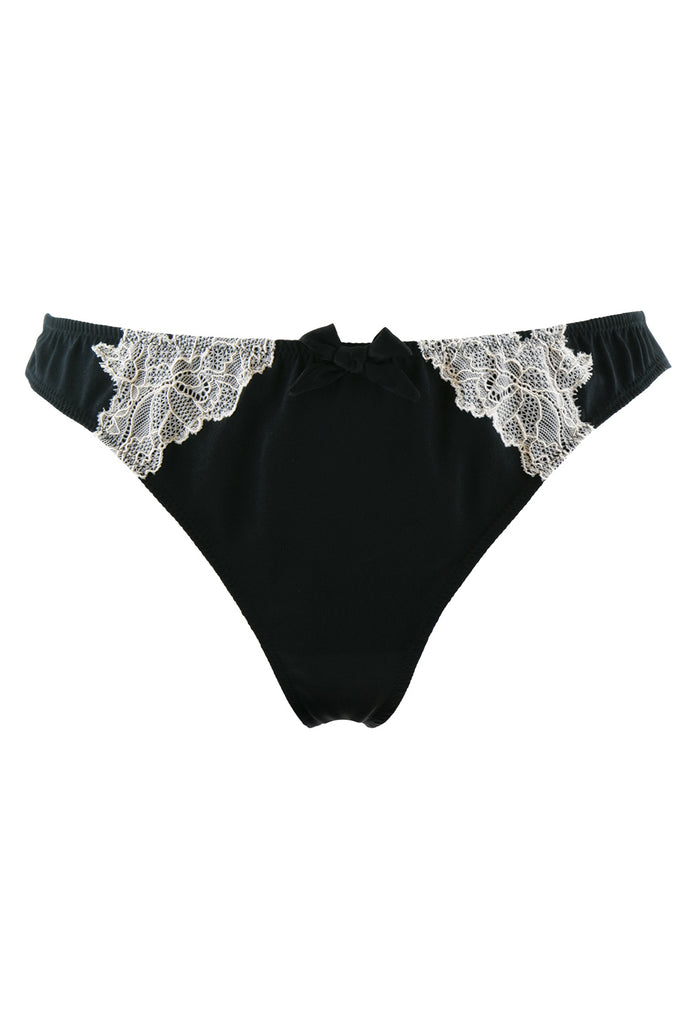 Black La Sublime String Brief – Fox and Rose Limited